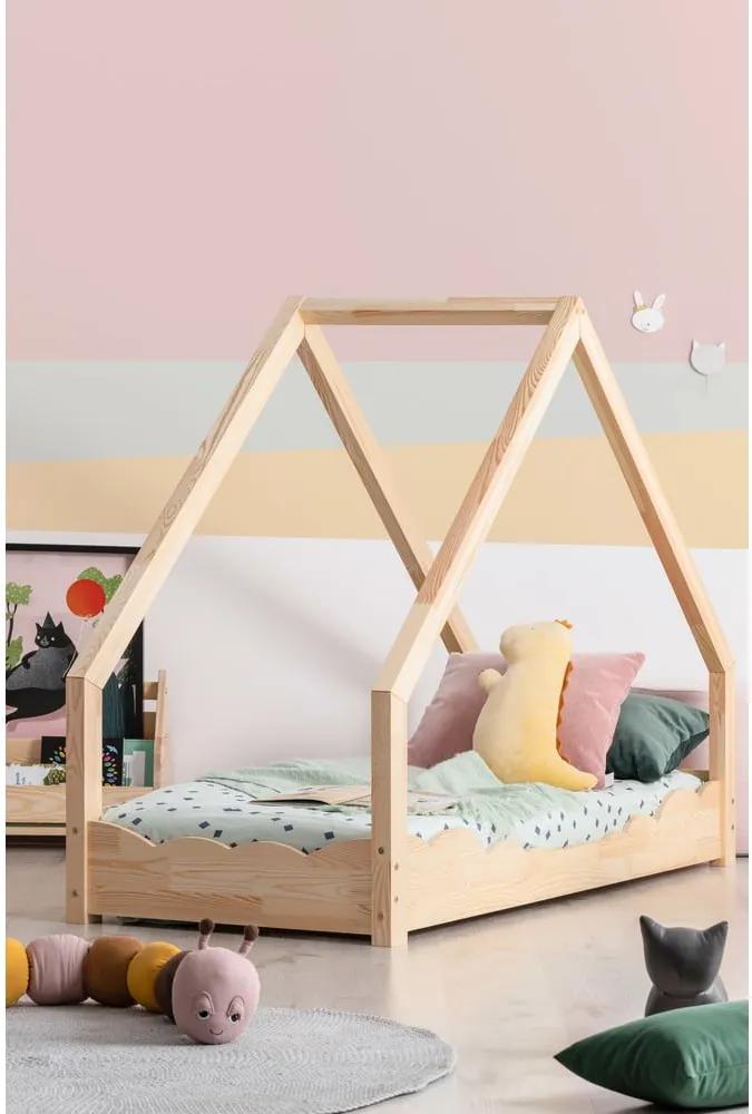 Adeko Dětská postel domeček Loca D Velikost postele: 150x80 cm Barva: dekor přírodní dřevo přírodní