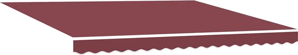 Ručně zatahovací markýza s LED světly burgundská 400 x 300 cm 3310187