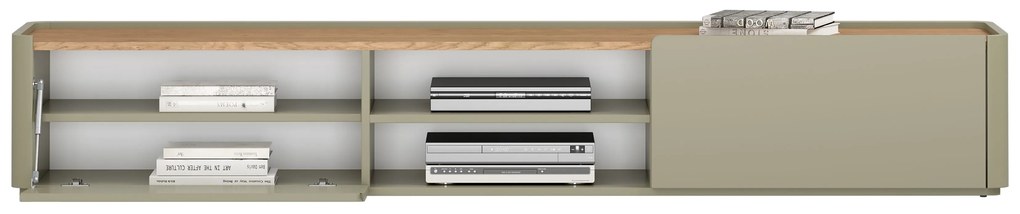 TV stolek Elivo 220 cm - eukalyptus / dub baltic dune