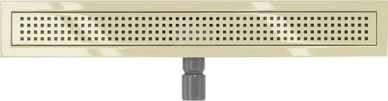 Mexen Flat M08 nerezový sprchový žlab 50 cm, zlatá, 1525050-15