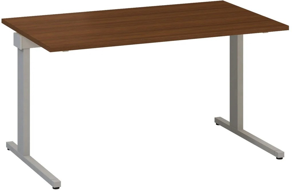 Interier Říčany Kancelářský psací stůl CLASSIC C, 1400 x 800 mm, ořech