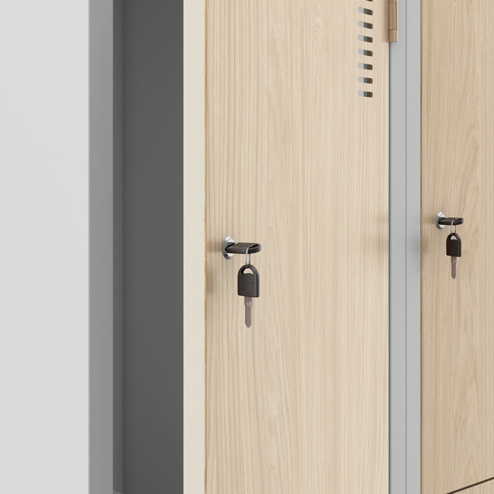 Šatní skříň typu L šedá, dub sonoma, 800x1850x450 mm: JULIA Eco Design