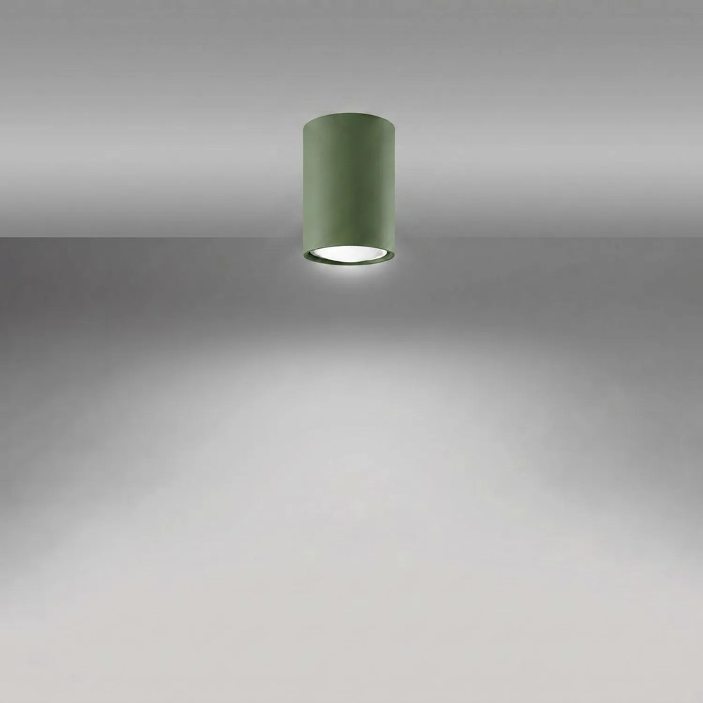 Sollux Lighting Stropní svítidlo LAGOS 10 olivově zelené