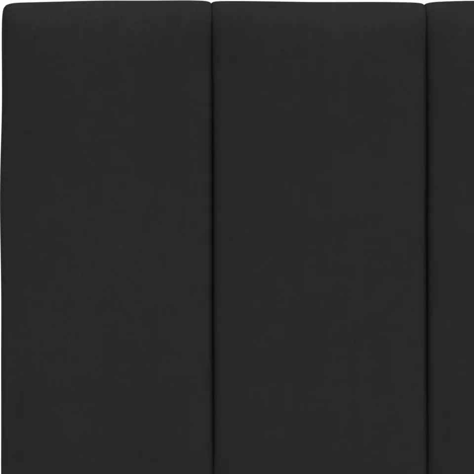 Postel s matrací Hanko černá 200 x 200 cm samet 3208618