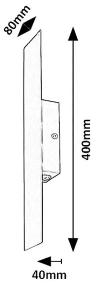 Rabalux 71057 - LED Nástěnné svítidlo AMPEL LED/6W/230V 3000K černá