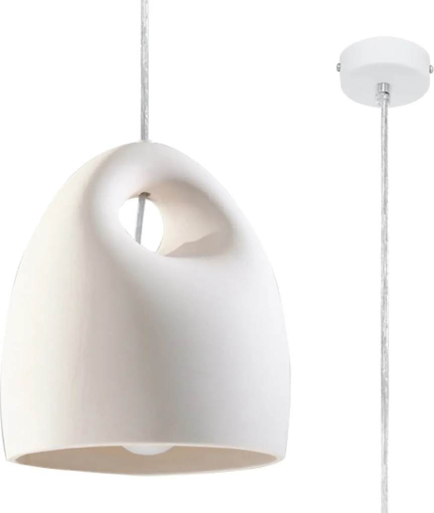 Sollux Lighting Keramická závěsná lampa BUKANO