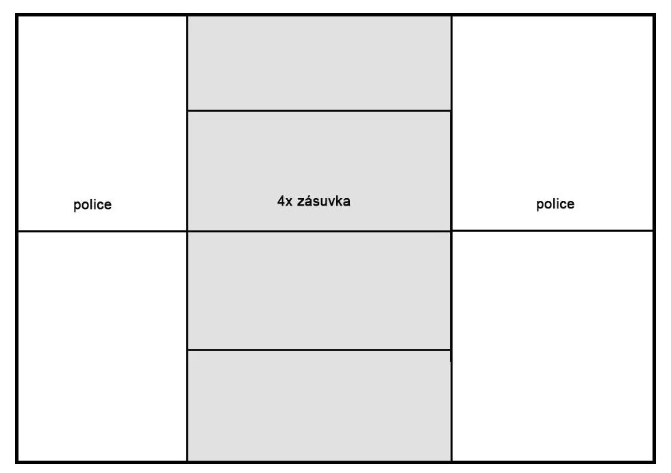 DALLAS s | komoda D1 | 157 cm | sonoma
