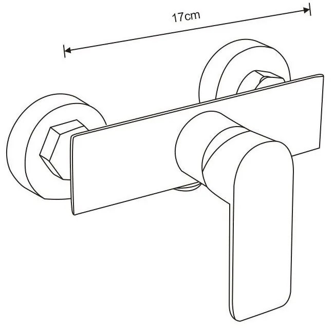 Mexen Alfa sprchová baterie, bílá-chromová, 745740-02