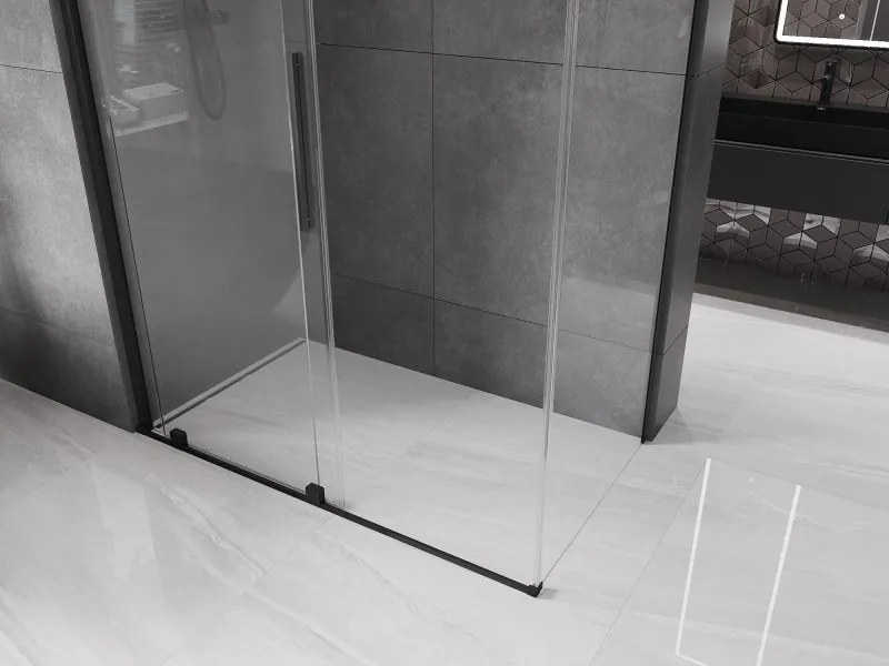 Mexen Velar posuvná sprchová kabina 150 x 90 cm, transparentní, černá - 871-150-090-01-70
