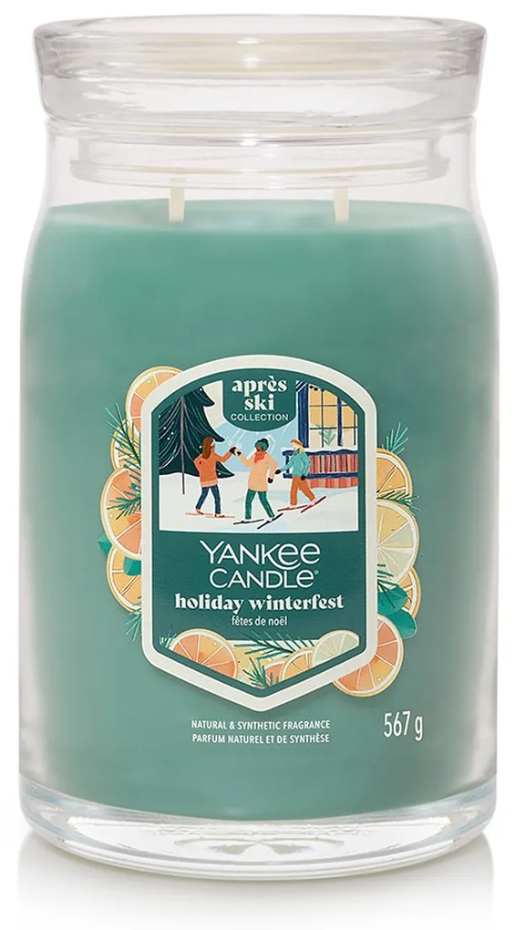 Yankee Candle Vonná svíčka velká Signature Holiday Winterfest, 567 g, L