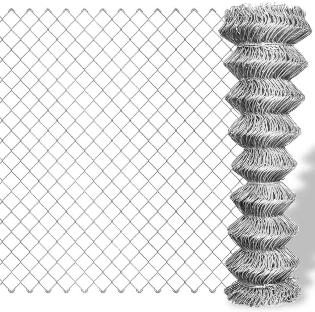 Drátěné pletivo pozinkovaná ocel 15 x 1,25 m stříbrné