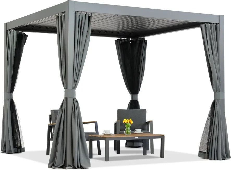 Lagos Premium 3x3 Garden Point volně stojící terasová pergola antracitová
