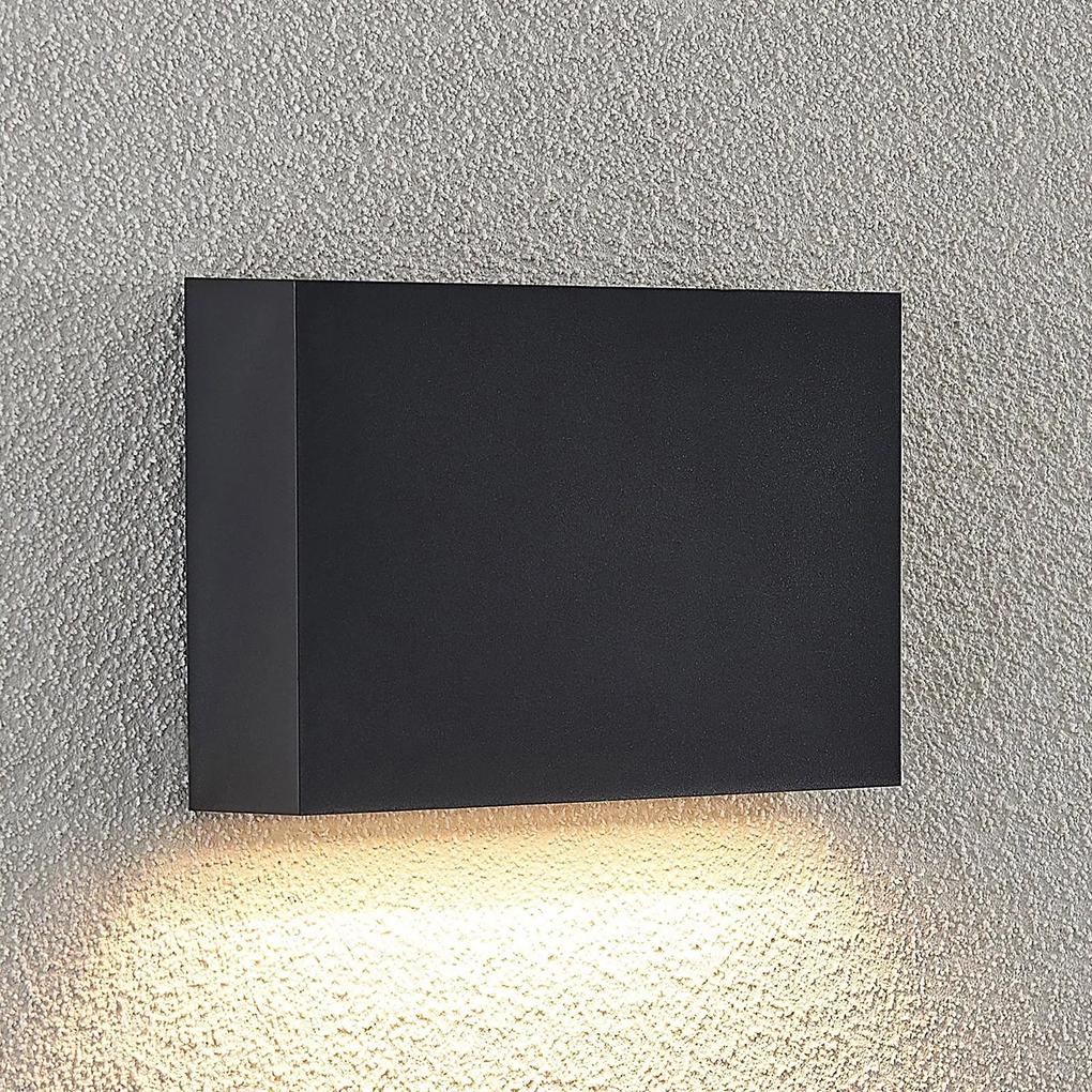 Lindby LED venkovní nástěnné svítidlo Jarte, 20 cm, dolů, tmavě šedá