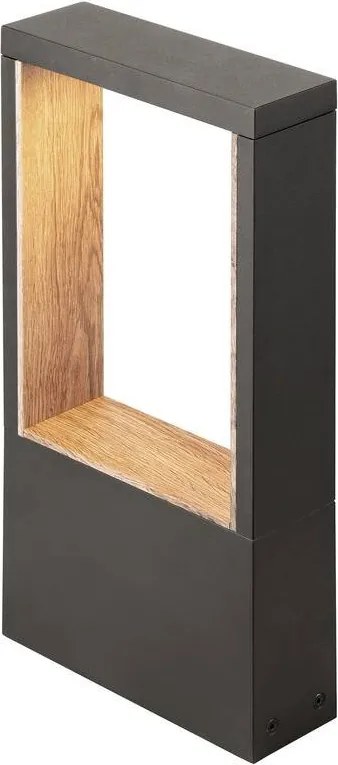 LA 1010103 FLATT II 36 volně stojící svítidlo, PHASE, 2700 K, IP65, čtvercové, antracit / hnědá - BIG WHITE (SLV)