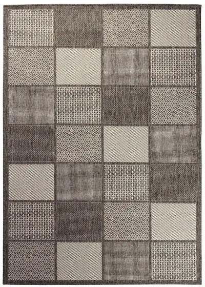 Oriental Weavers, Kusový koberec SISALO/DAWN 85/W71E – na ven i na doma, 133x190, hnědá, chodba / předsíň