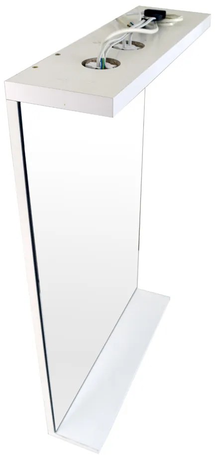BPS-koupelny Zrcadlo závěsné s LED osvětlením a policí Saba 60 Z