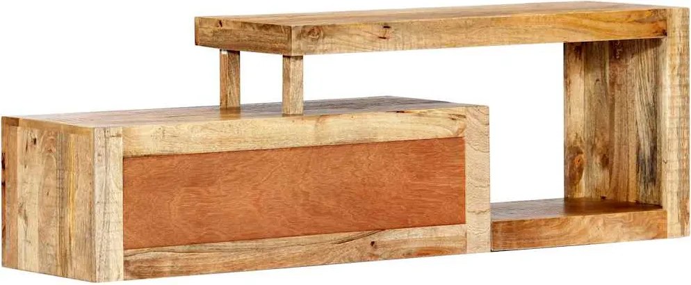 TV stolek 120 x 30 x 40 cm masivní mangovníkové dřevo 248099