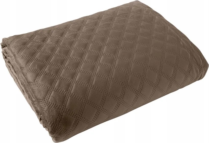 Přehoz na postel Velvi velvet moderní 170x210 002 hnědý