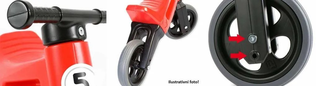 Teddies Odrážedlo Funny Wheels Sport 2v1 s gumovými koly Modré