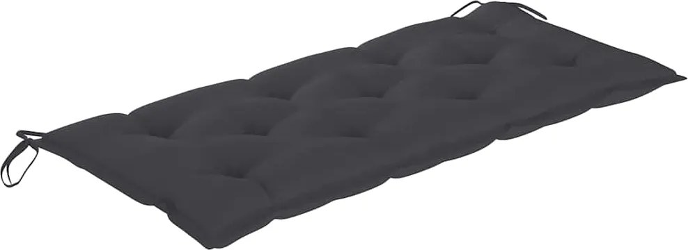 Zahradní lavice s poduškou 120 cm bambus 3063891