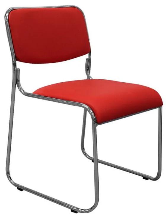 Dalenor Konferenční židle Axo, textil, červená