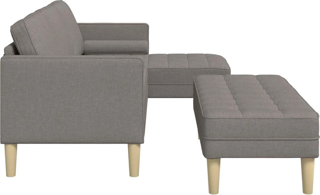 Set pohovek 2 ks Taupe Polyester 3329257