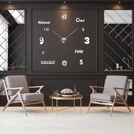 Moderní, designové nalepovací nástěnné hodiny | SENTOP 12S007-12S033