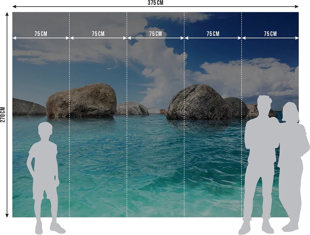 Fototapeta na zed' Klidné Balvany v Oceánu | 360 x 254 cm | DFTS1301