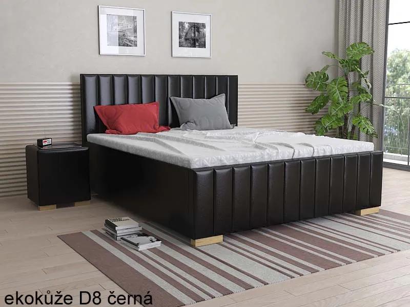 Vysoká čalouněná postel Alex 220x220 cm - výběr barev