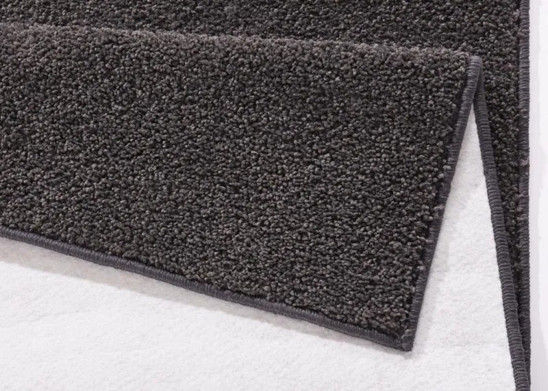 Hanse Home, Kusový koberec Pure 102661 Anthracite, 80x400, šedá, kancelář