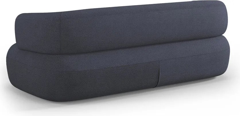 Tmavě modrá pohovka z textilie bouclé 178 cm Jenny – Micadoni