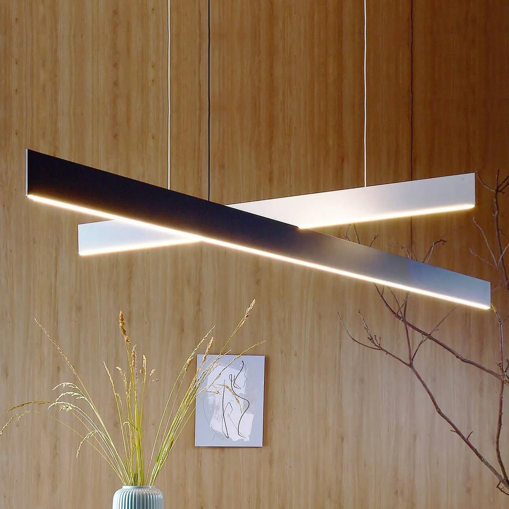 Závěsné svítidlo Apollon LED, délka 146 cm, bílá barva