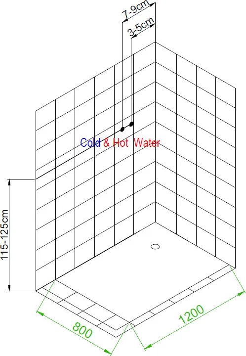 Terra Hydromasážní box ALMA-L 120x80 levý
