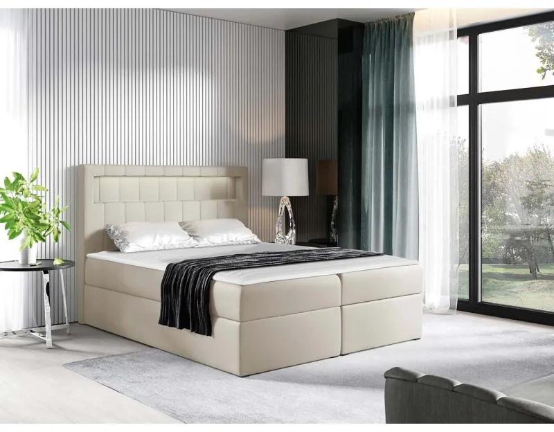 Kontinentální posteľ Ruletka, Rozměr postele: 160x200, Barva:: ekokůže Soft 033