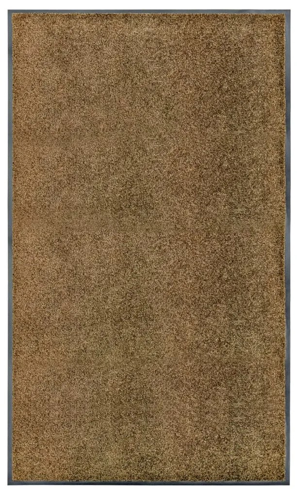 Rohožka pratelná hnědá 90 x 150 cm 323437