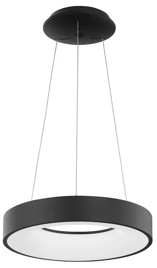LED lustr Rando Thin 38 3000K černé