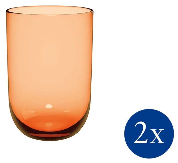 Sada sklenic na long drink z kolekce LIKE GLASS APRICOT, 2 ks