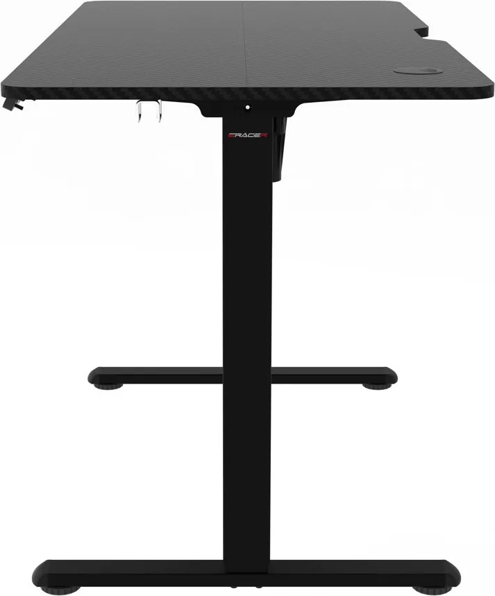 Ergonomický psací stůl ELTON - regulace výšky / dekor carbon