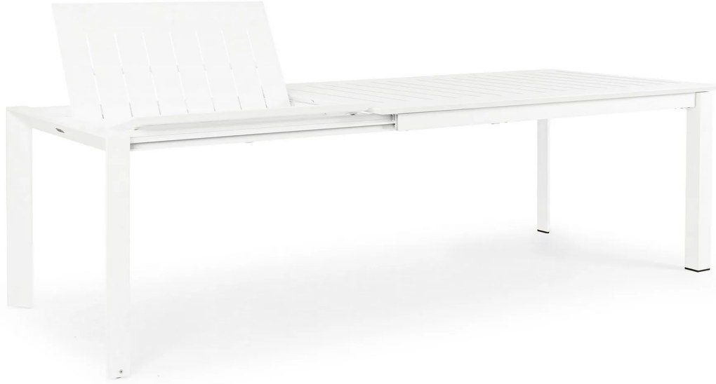 BIZZOTTO rozkládací zahradní stůl KONNOR 160/240x100 cm bílý 0662276