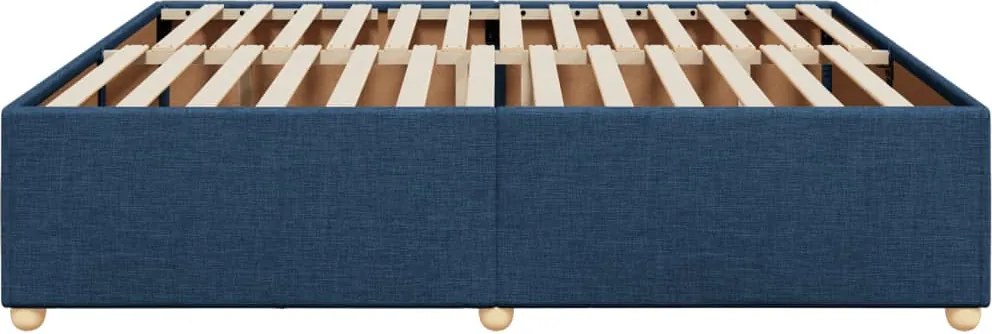 Rám postele bez matrace modrý 180 x 200 cm textil 3284756
