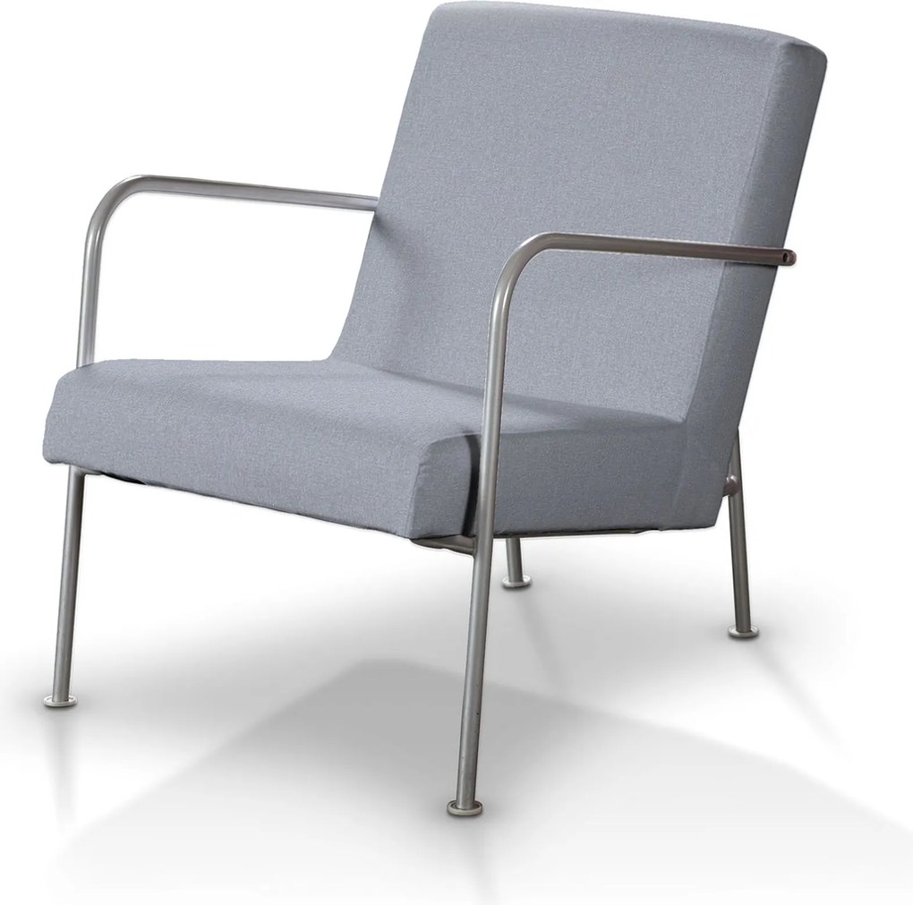 Potah na křeslo Ikea PS barva modrá látka pletený vzor