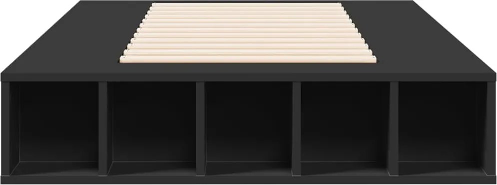 Rám postele černý 75 x 190 cm kompozitní dřevo 3280532