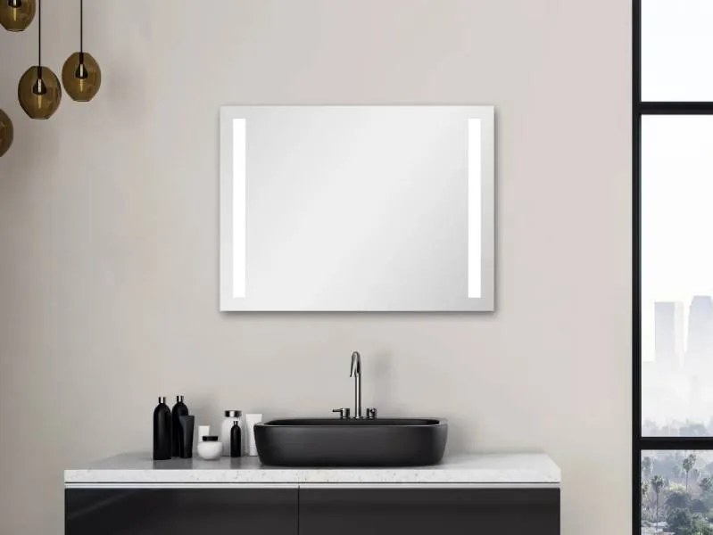 DSK Design LED světelné zrcadlo Silver Dream 80 x 60 cm