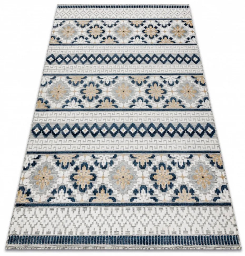 Venkovní kusový koberec Boxo modrý 2 117x170cm