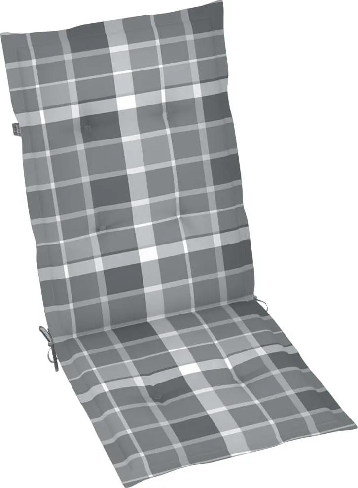 vidaXL Zahradní polohovací židle s poduškami 2 ks masivní akácie [3064712] Barva: antracitová