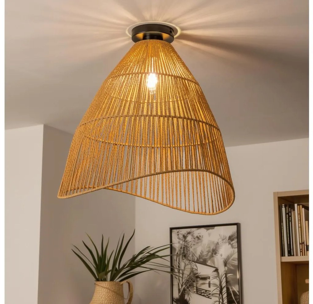Brilagi - LED Přisazený lustr CERIA BOHO 1xE27/40W/230V pr. 70 cm hnědá