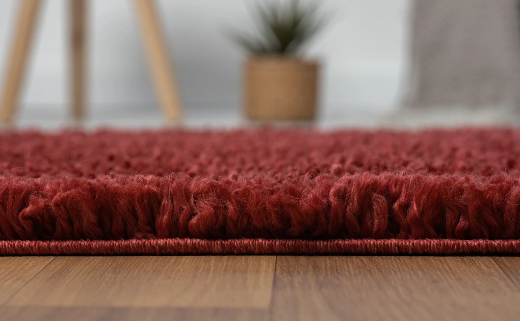 My Flair, Běhoun My Shaggy weinrot, 80x300, červená, chodba / předsíň