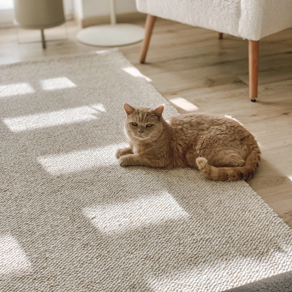 ELLE Decoration, Kusový koberec Wolly Ultra 106228 Cream z kolekce Elle, 200x290, bílá, ložnice