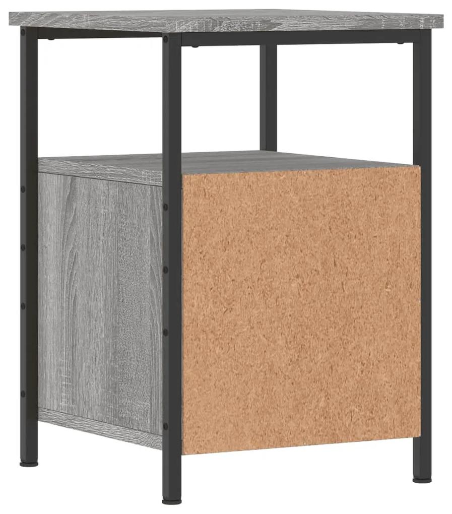Noční stolek šedý sonoma 34 x 35,5 x 50 cm kompozitní dřevo