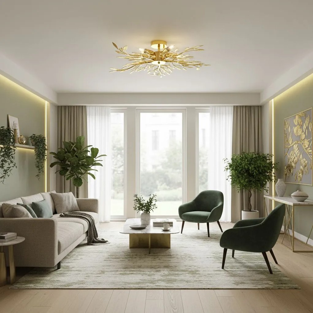 Toolight Rea, Stropní svítidlo EBT022-5C GOLD, OSW-01221